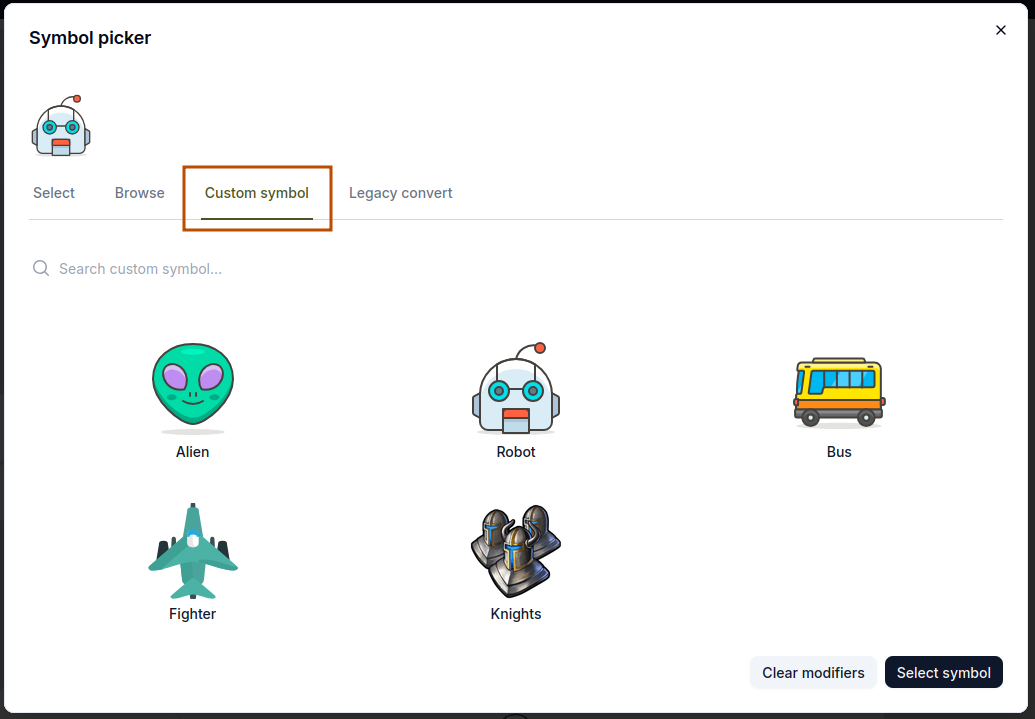 Custom symbols | ORBAT Mapper (beta)